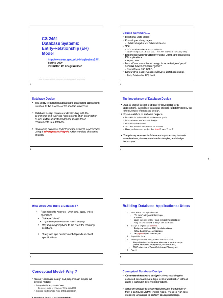 ER | PDF | Databases | Conceptual Model