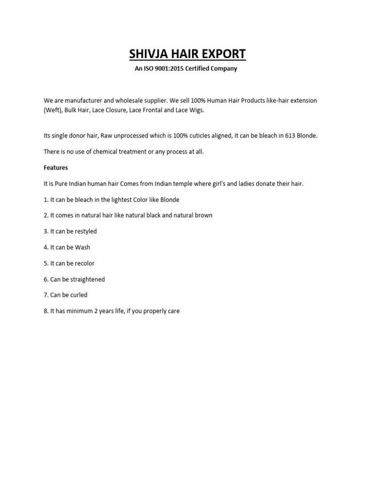 Women Human Hair Wig | PDF