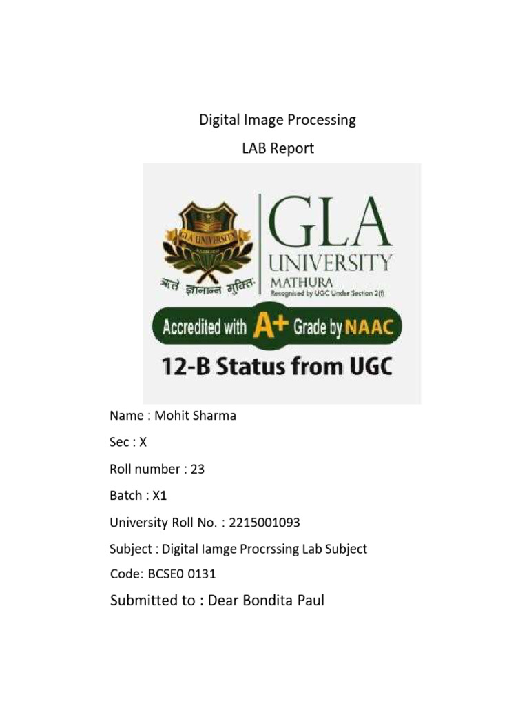 sharma dip | PDF | Matrix (Mathematics) | Matlab