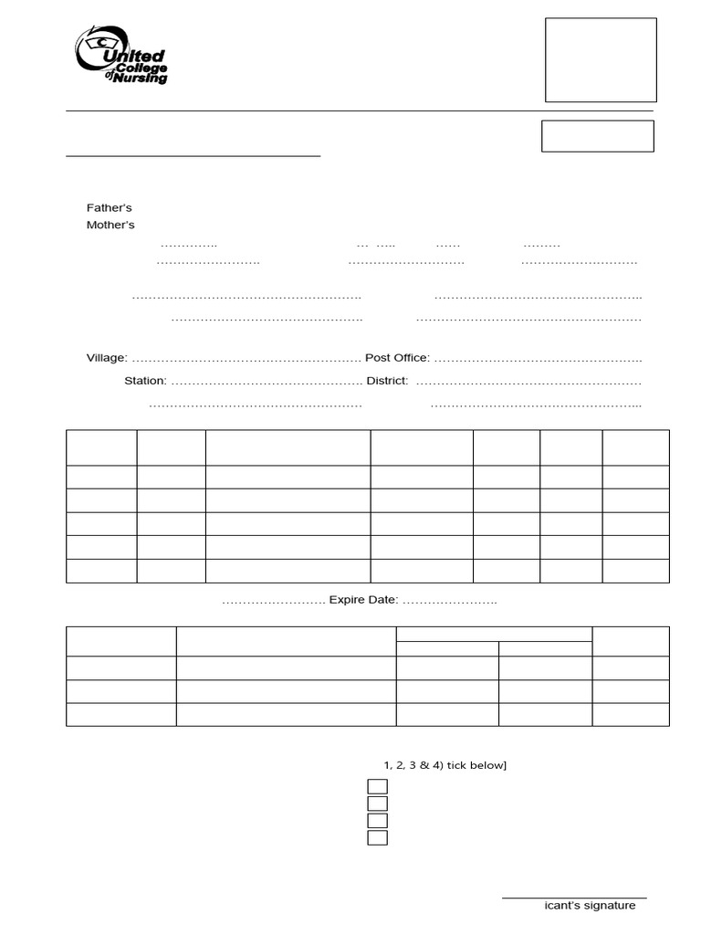 Nursing MSc Application Form | PDF | Health Care