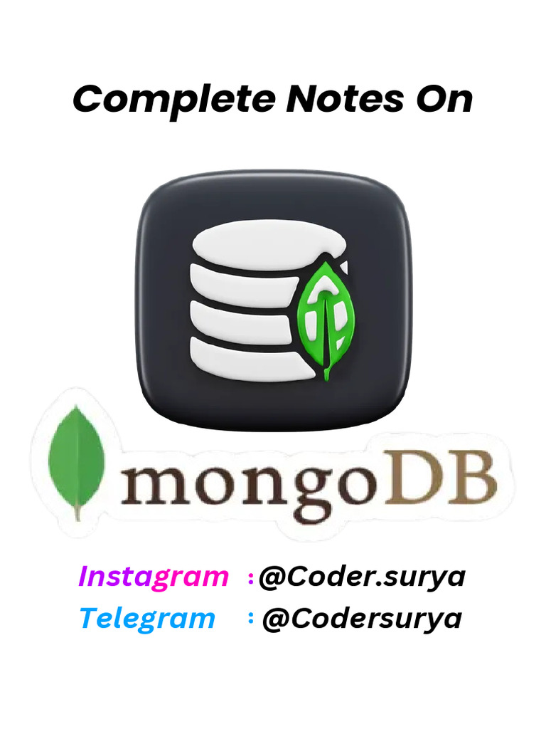 MongoDB Handwritten Notes | PDF