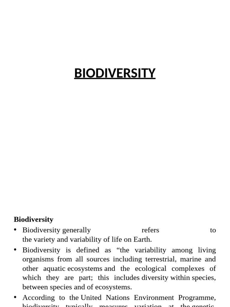 Biodiversity | PDF | Environmental Conservation | Environmental Protection