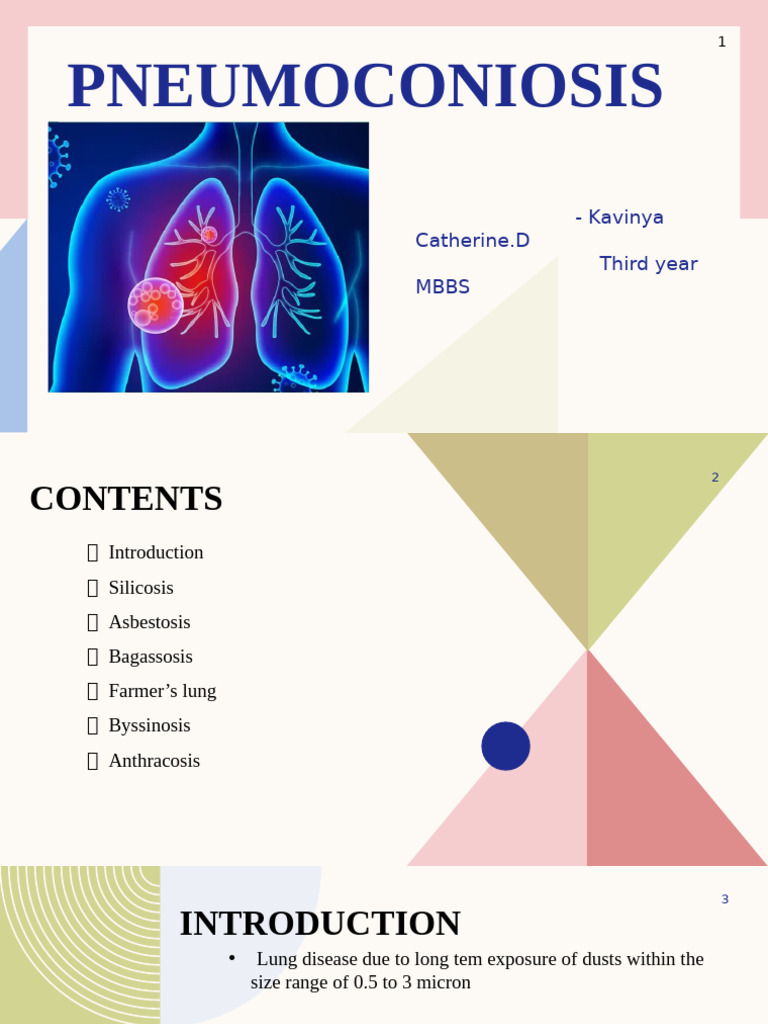 Pneumoconiosis | PDF | Diseases And Disorders | Respiratory Diseases