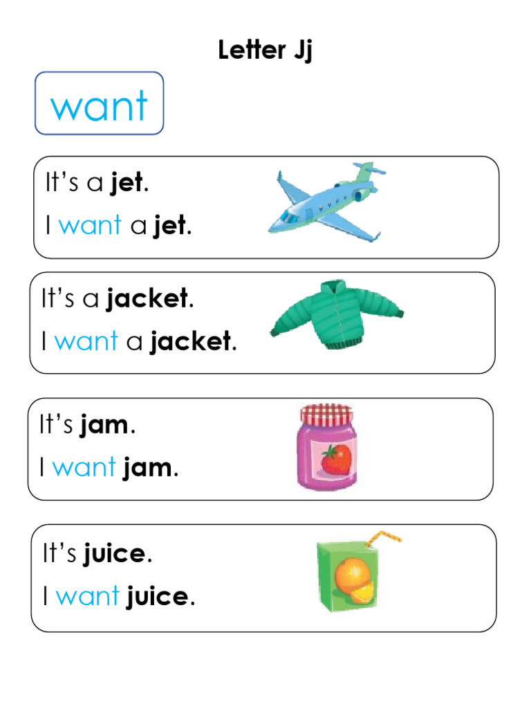 Letter J-Sight Word | PDF
