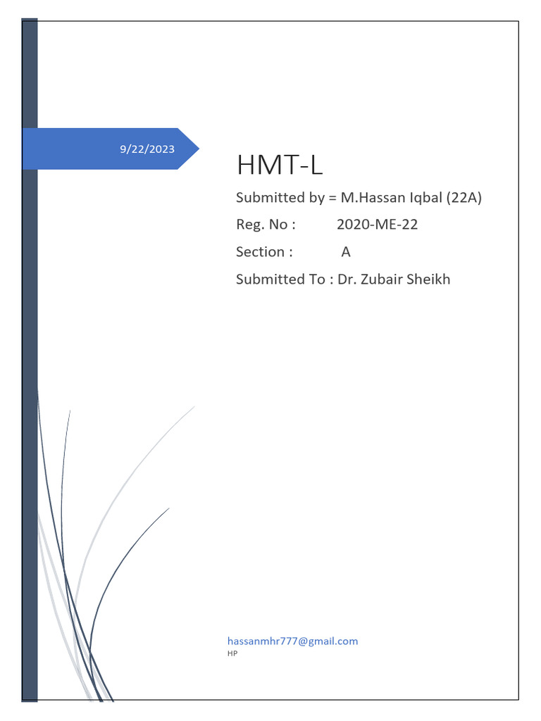 HMT | PDF | Thermal Conduction | Heat Transfer