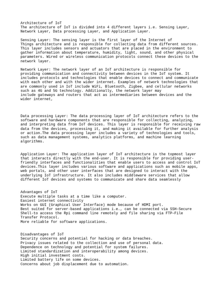 iot unit 3 | PDF | Internet Of Things | Computer Network