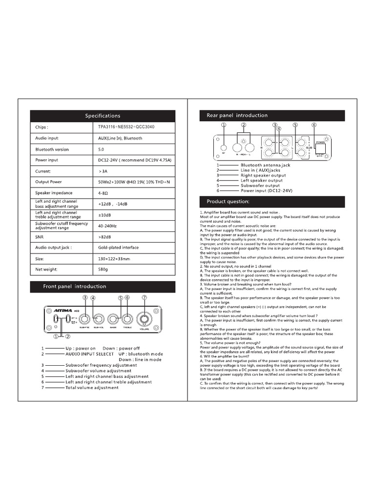 A03 User Manual | PDF