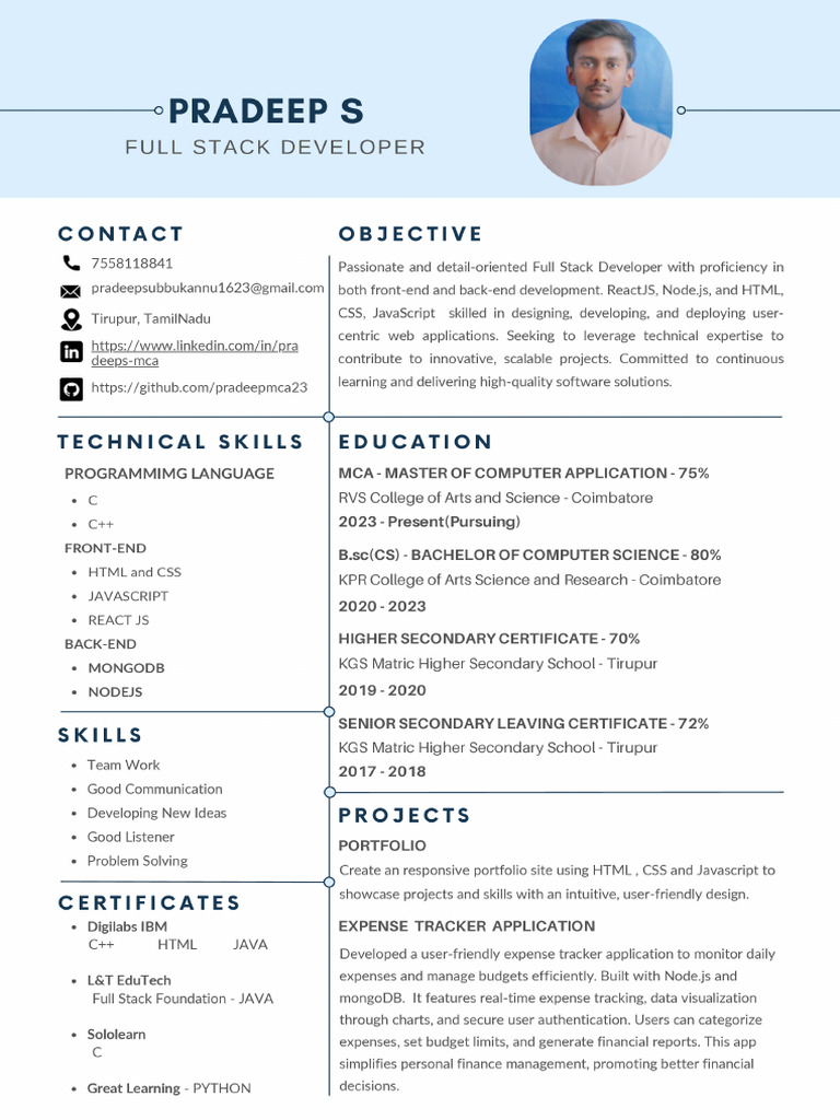 Pradeep CV Resume Final | PDF