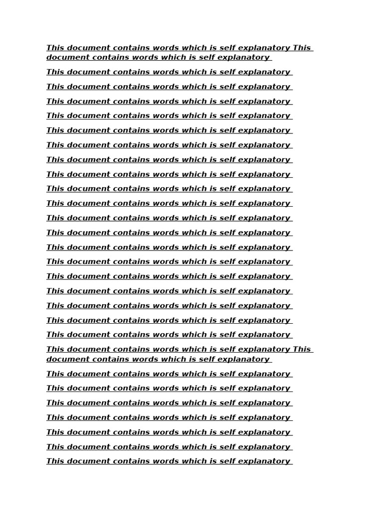 This Document Contains Words | PDF