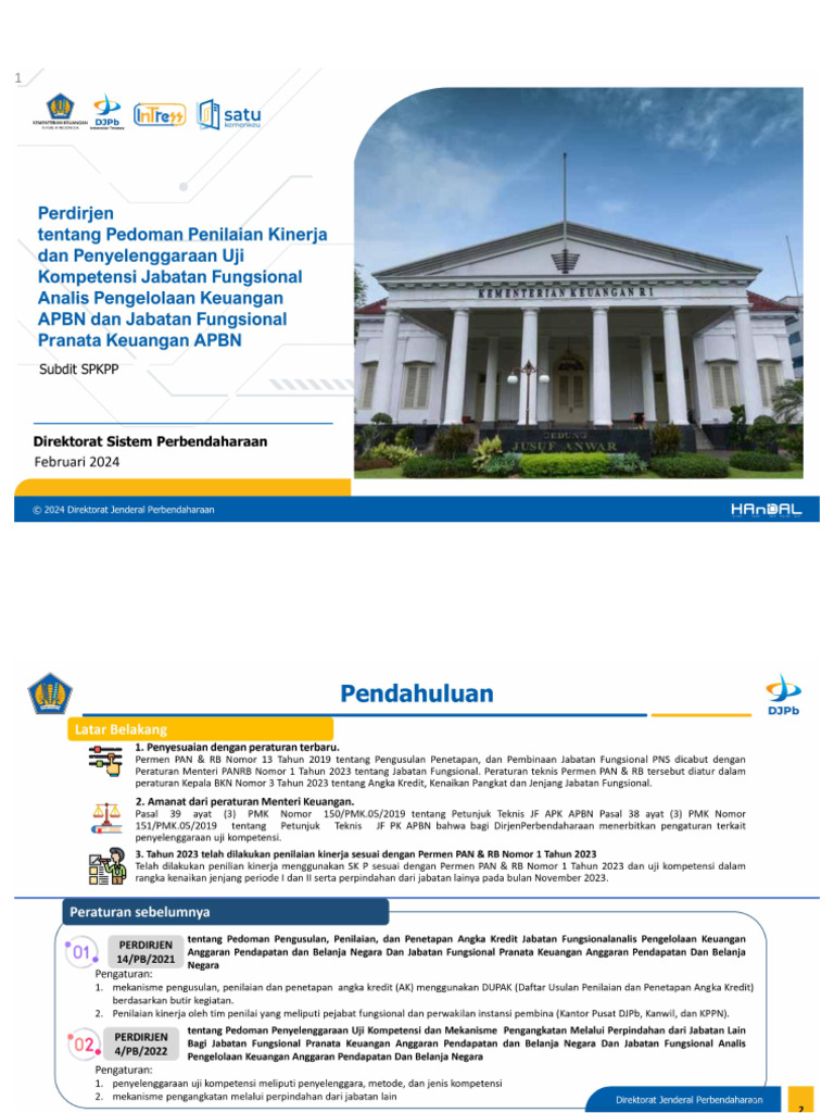 Perdirjen - 1 - 2024 - Penilaian - Kinerja - Dan - Uji - Kompetensi - JF - Apk - PK - Apbn ...