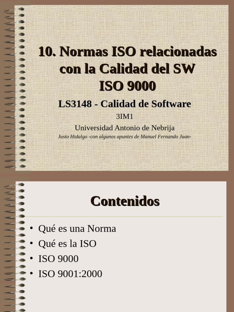 Dokumen - Tips 10 Normas Iso Relacionadas Con La Calidad Del SW Iso ...