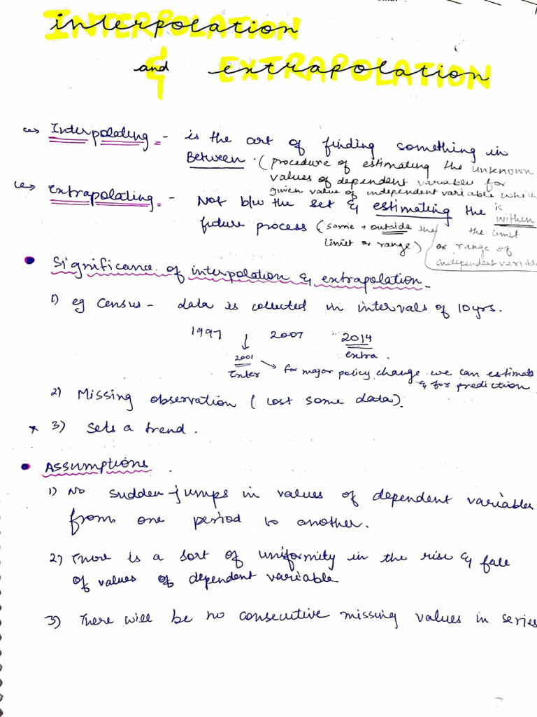 interpolation extrapolation (1) | PDF