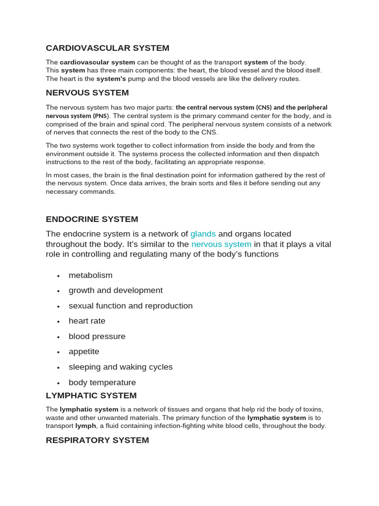 Human System | PDF