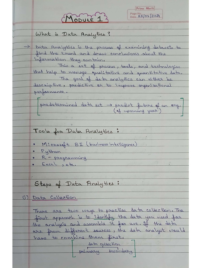 Data Analytics (SMR Sir) | PDF