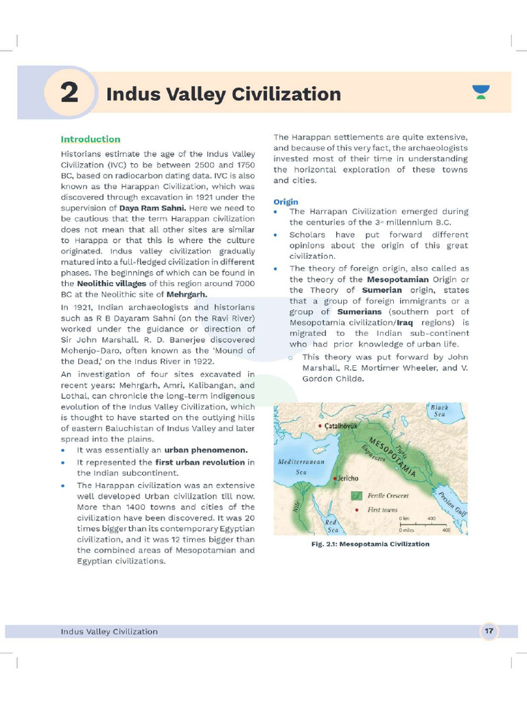 Sample Notes 2.0 - Indus Valley Civilization | PDF