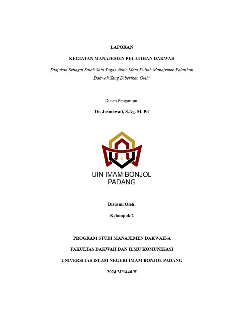 LAPORAN MPD Kelompok 2 | PDF