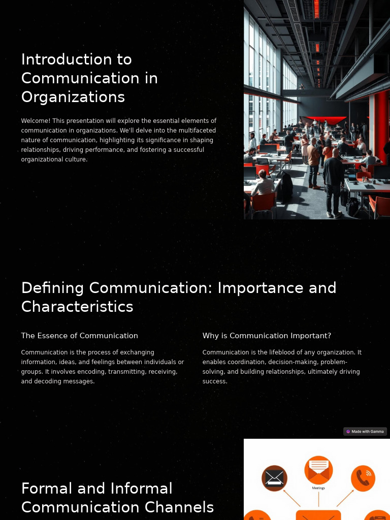 Introduction To Communication in Organizations | PDF | Communication ...