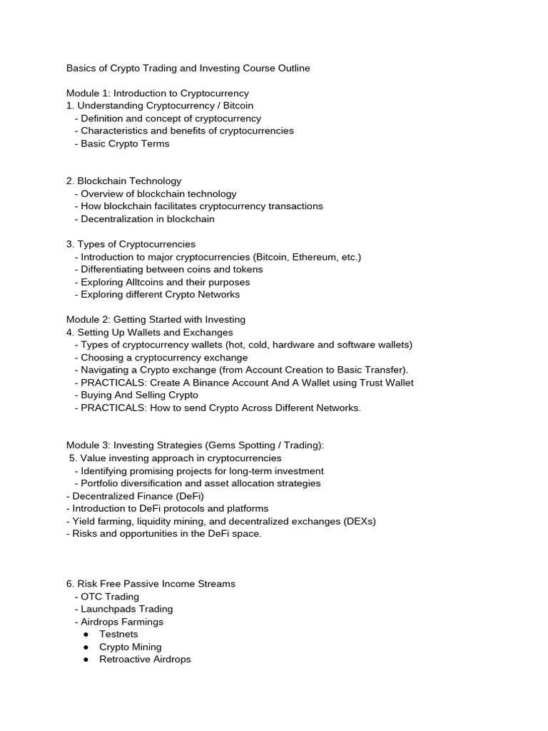 Crypto Trading & Investing Guide | PDF