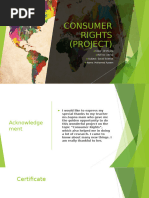 Consumer Rights Project Class 10 | PDF | Consumer Protection | Justice