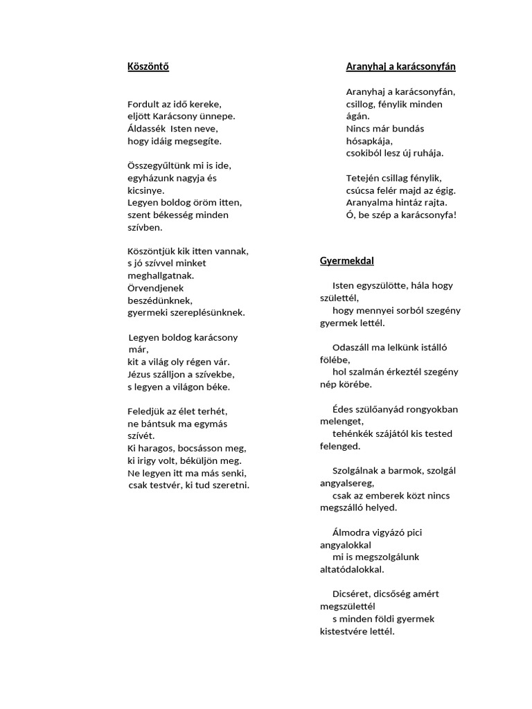 választott versek | PDF