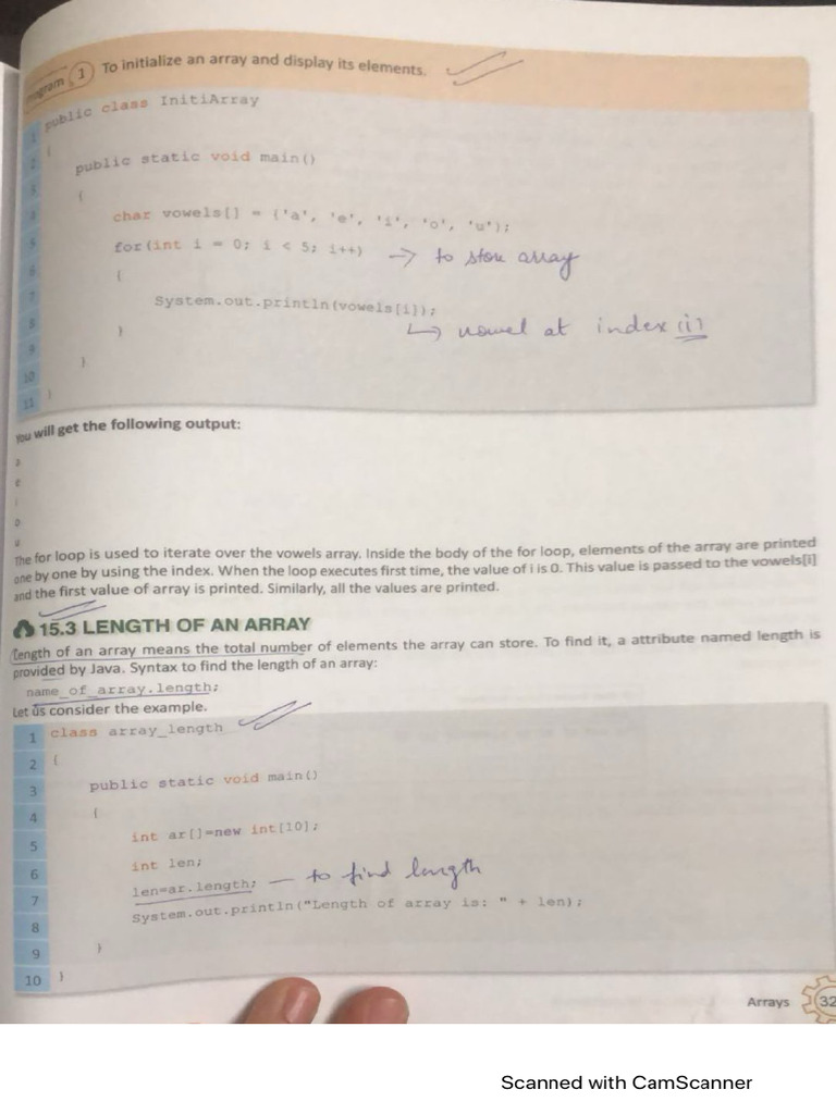 Arrays;programs+mcq | PDF