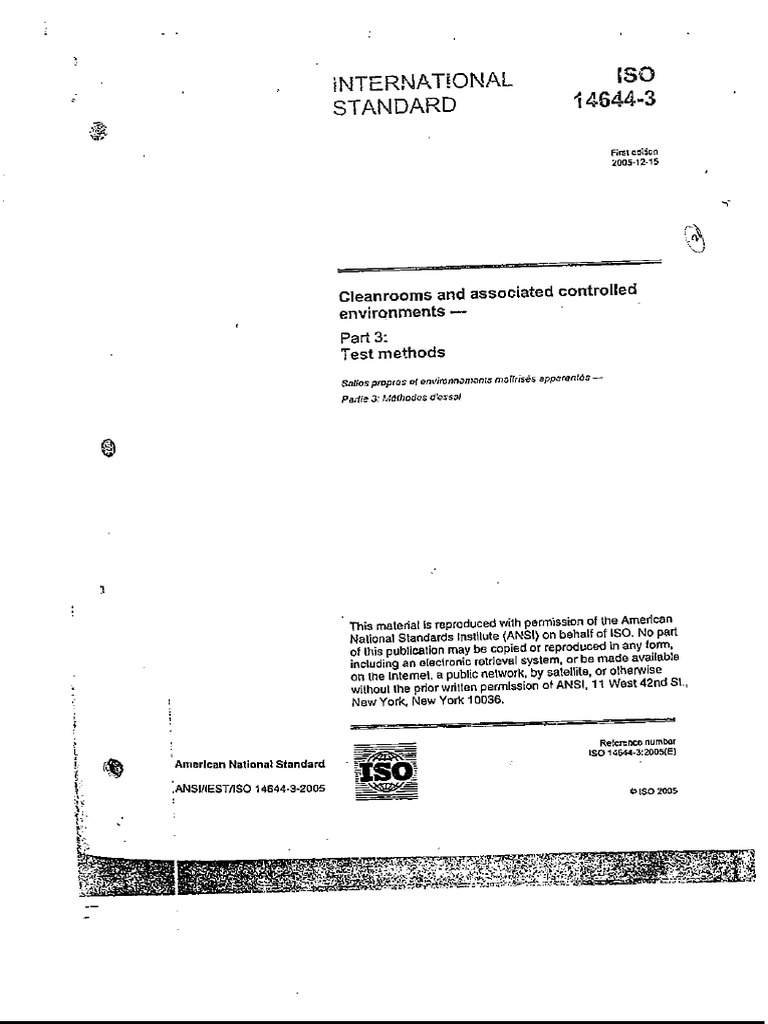 Iso 14644-3 | PDF