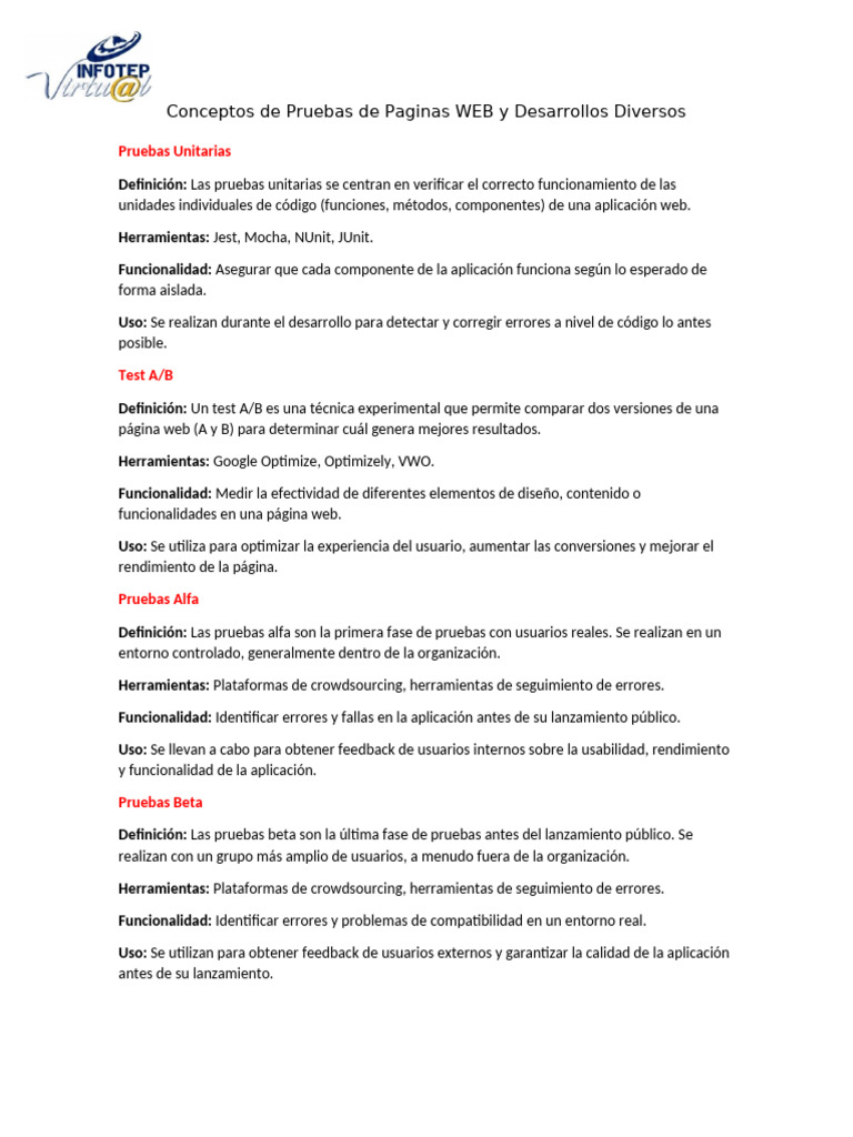 conceptos QA | PDF | Error de programación | Ciclo de vida de la versión de software