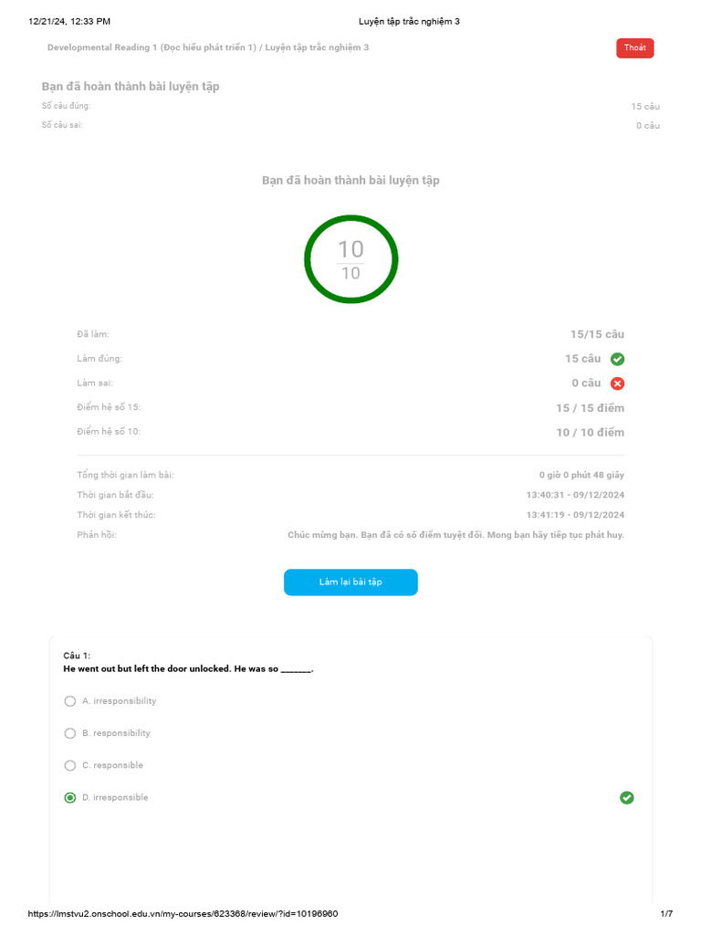 Developmental Reading 3B - Practice 1A - Answer Key | PDF | Cost Of Living | Housekeeping