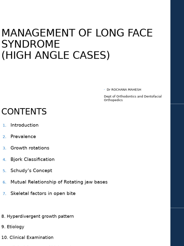 Long Face Syndrome Management in Orthodontics | PDF | Orthodontics ...