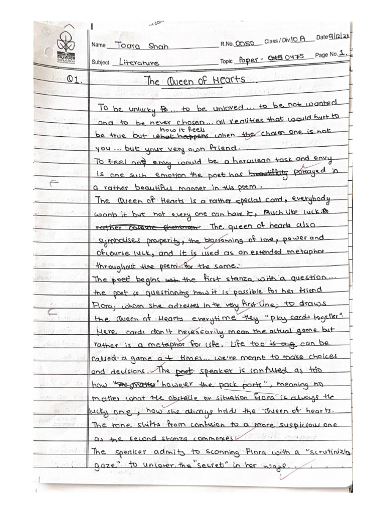 Unseen Poem Exemplar | PDF