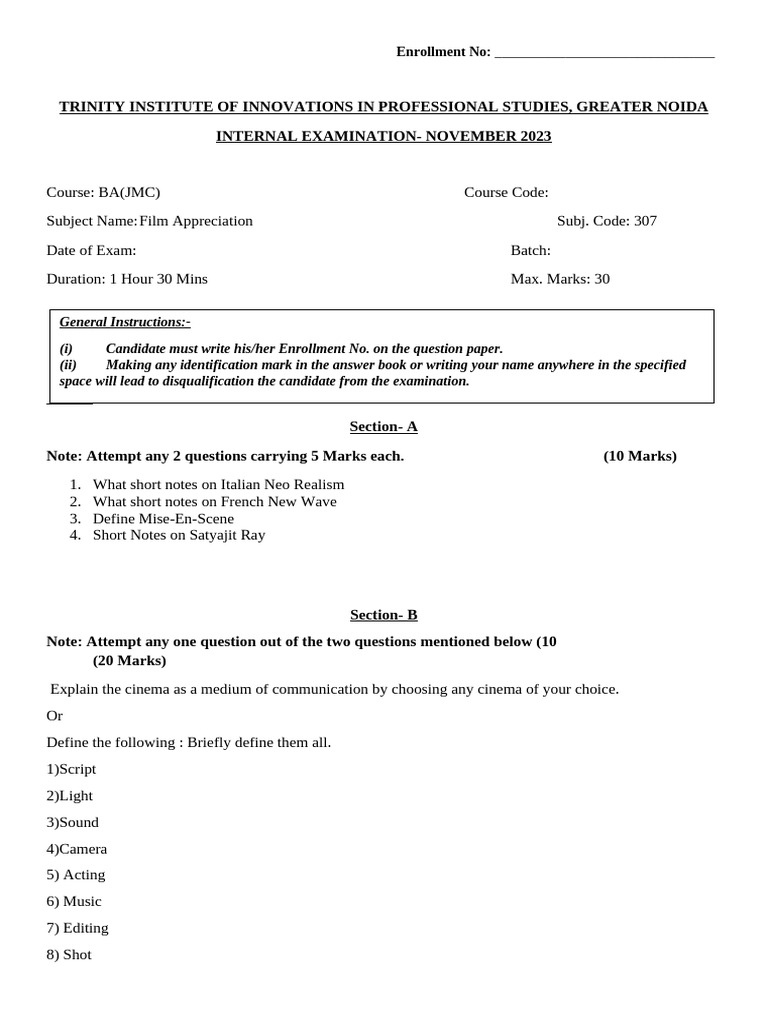 Film Appreciation | PDF