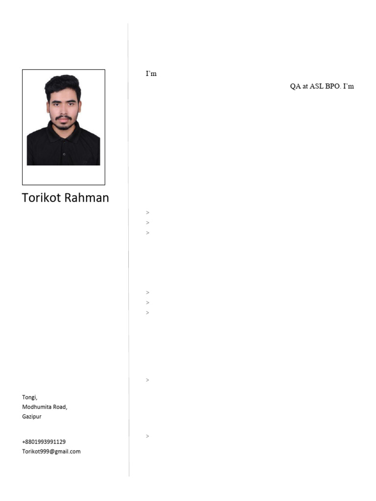 Torikot Rahman | PDF