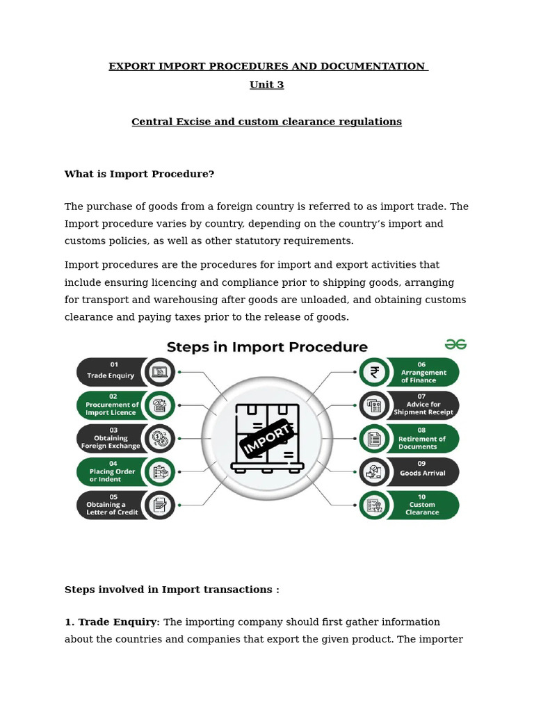 Import Procedures & Documentation Guide | PDF | Negotiable Instrument ...
