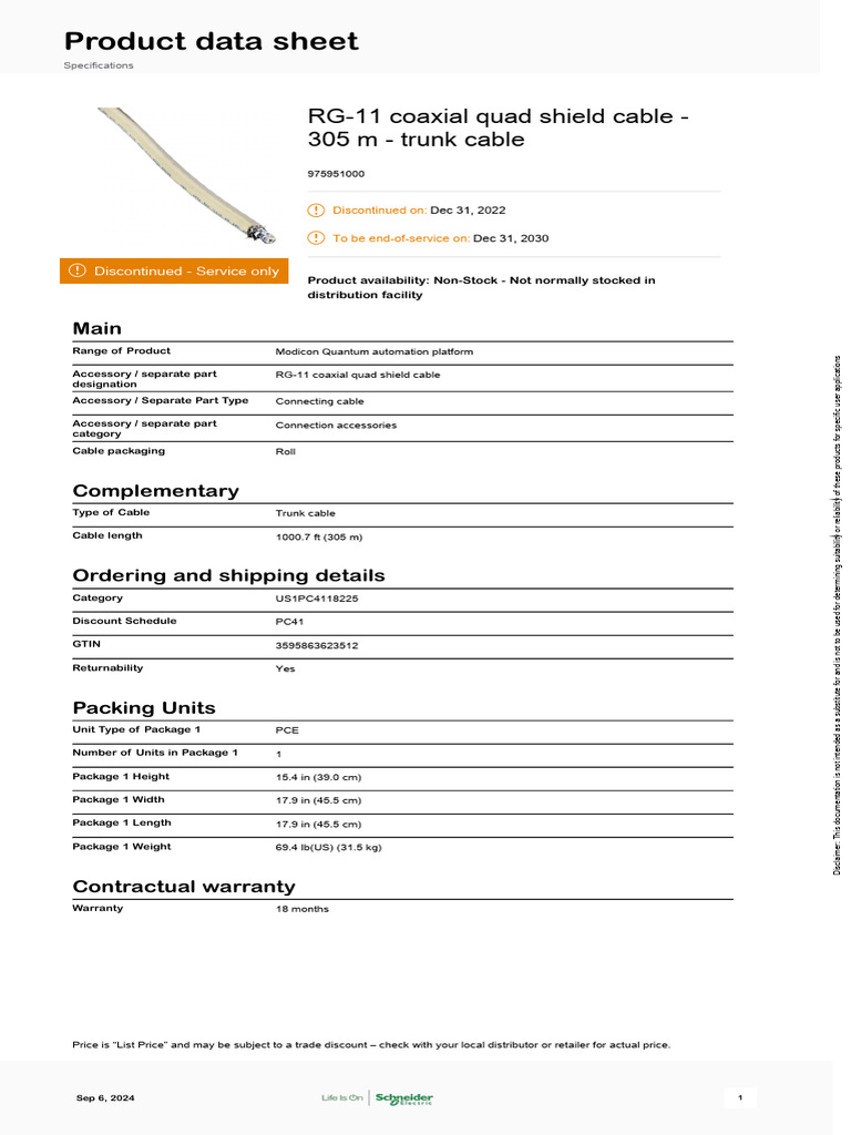 Schneider Electric - Modicon-Quantum-PAC - 975951000 | PDF