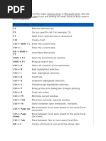 Excel Shortcut Keys Guide - From Basics To Advanced | PDF