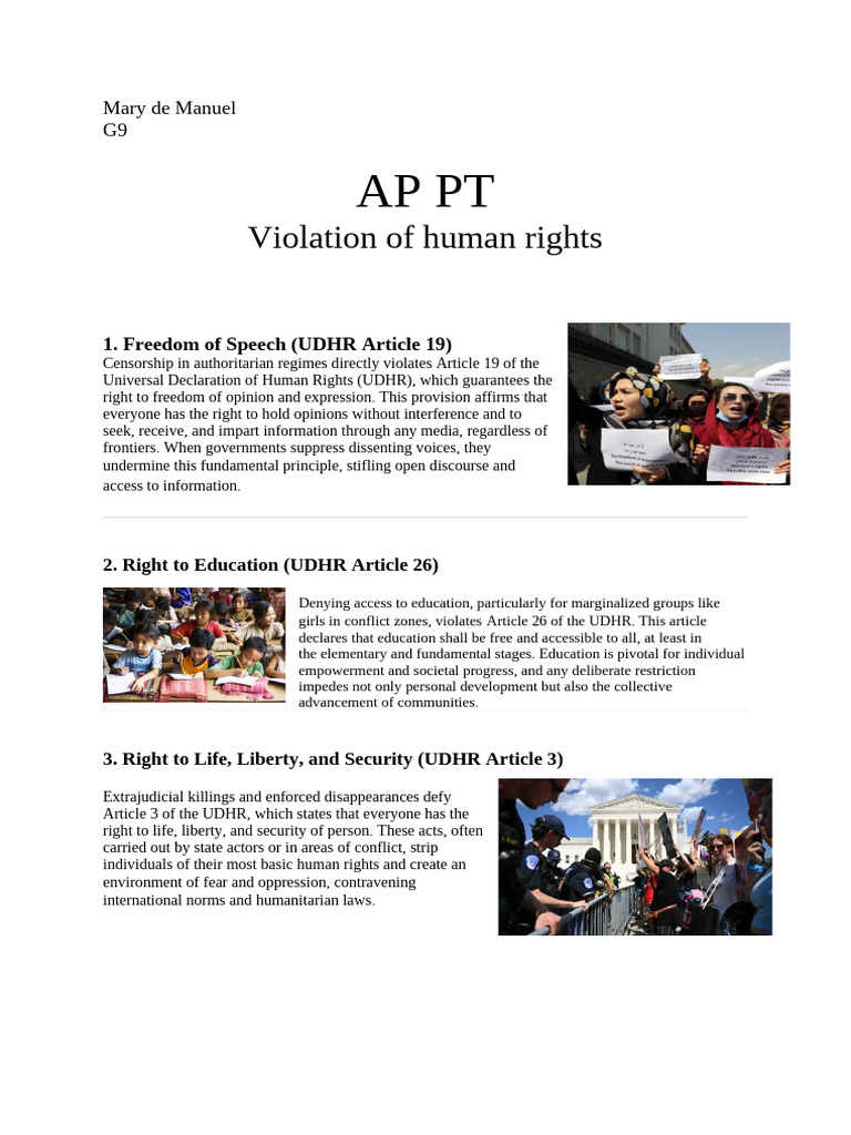 Doc1 | PDF | Human Rights | Freedom Of Speech