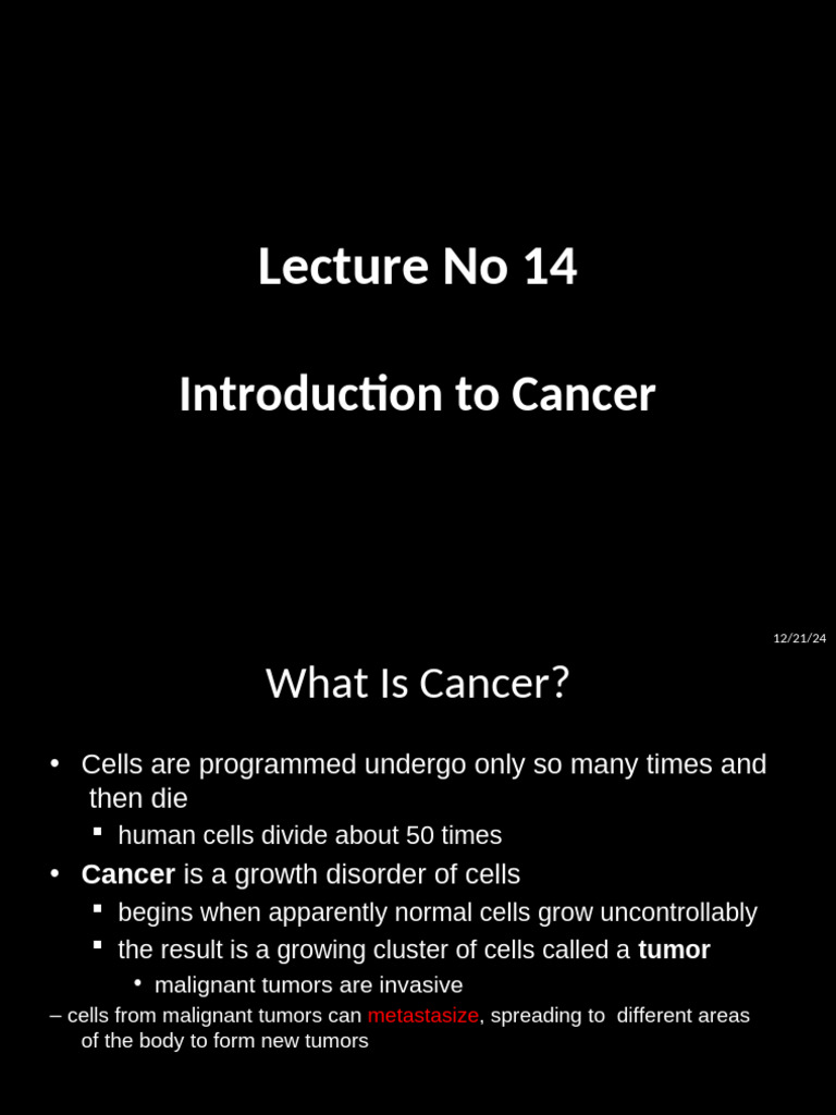 Overview of Cancer: Types and Causes | PDF | Cancer | Neoplasms