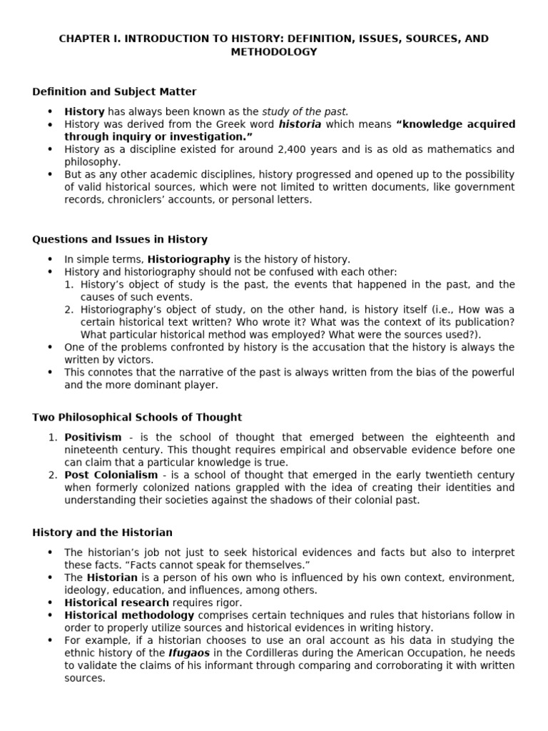 Intro to Historical Methodology | PDF