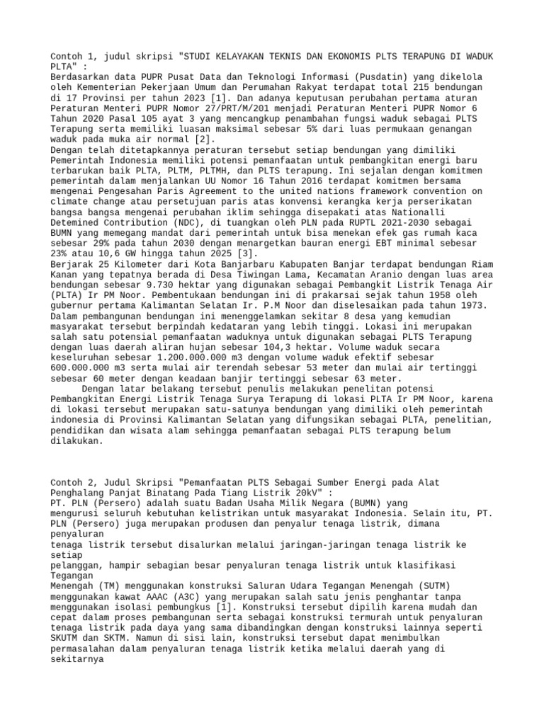 Contoh Latar Belakang | PDF