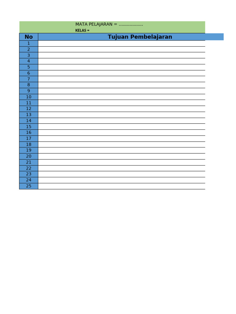 Format Nilai Guru Mapel | PDF