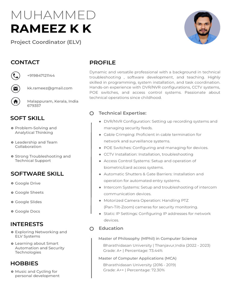 ELV_Resume | PDF | Computing