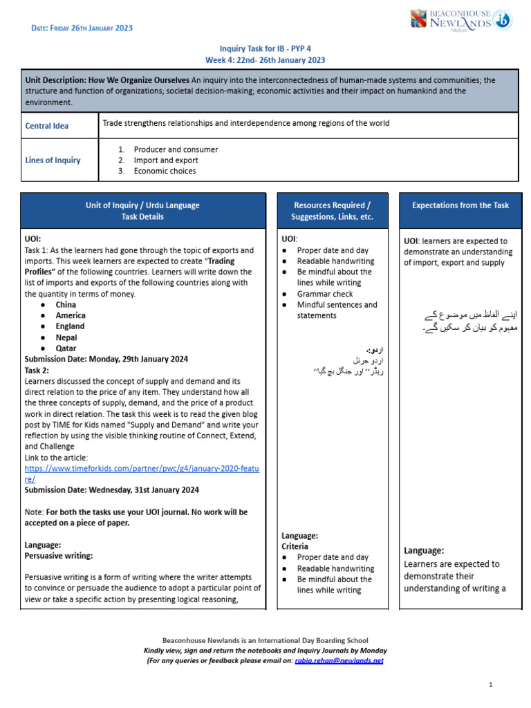 G4 Inquiry Task Week 5 Docx - Docx 1 | PDF | Essays | Brainstorming