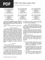 IEEE - Conference Template A4 | PDF | International System Of Units | Bracket