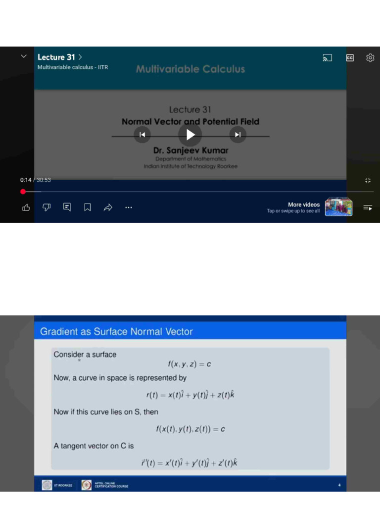 Lec (31to40) Multivariable Calculus | PDF