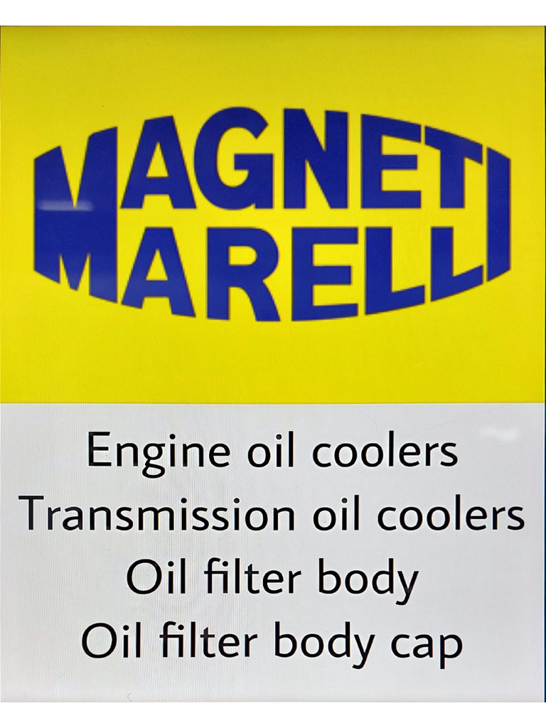 Magneti Marelli Oil Cooler 2 | PDF