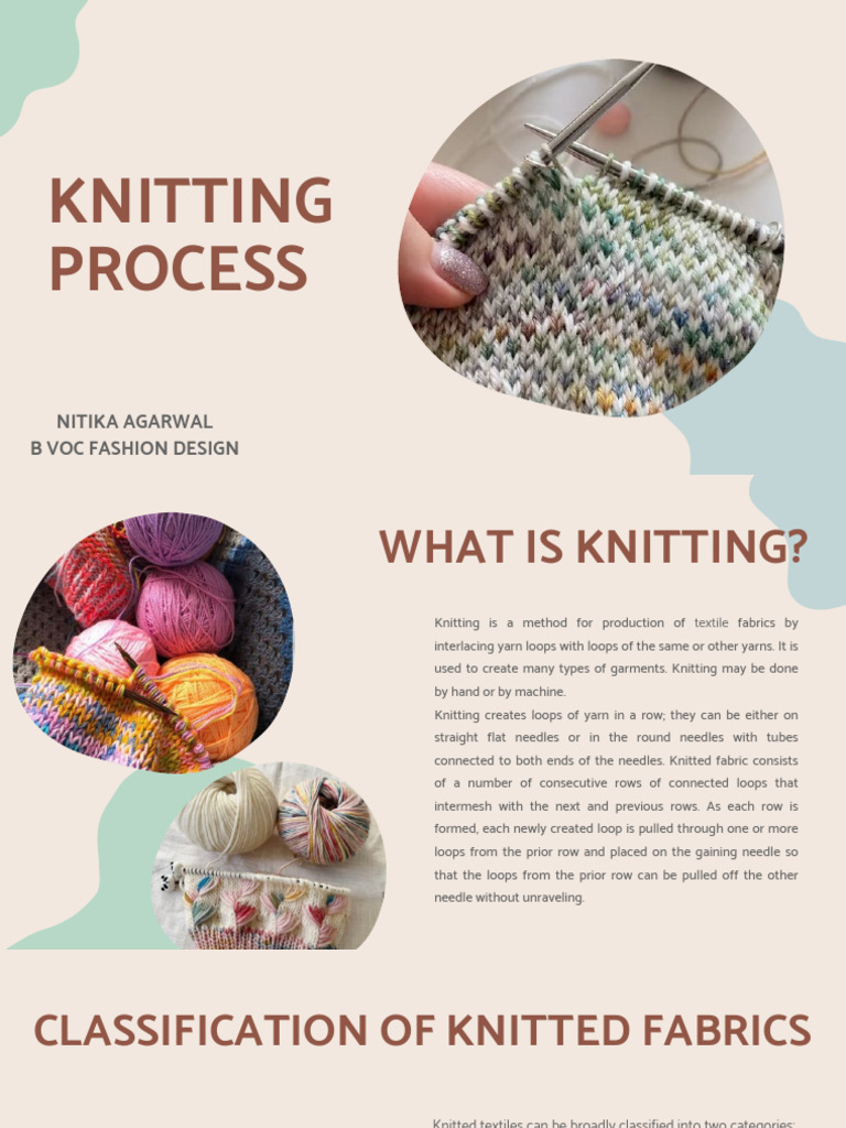 Knitting Process PDF | PDF | Knitting | Textiles