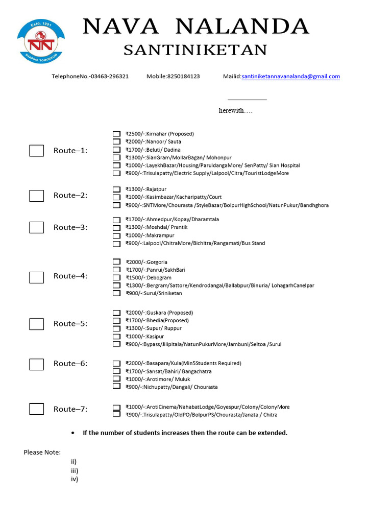 NAVA NALANDA Bus Service Details 2025 | PDF | Land Transport | Motor ...