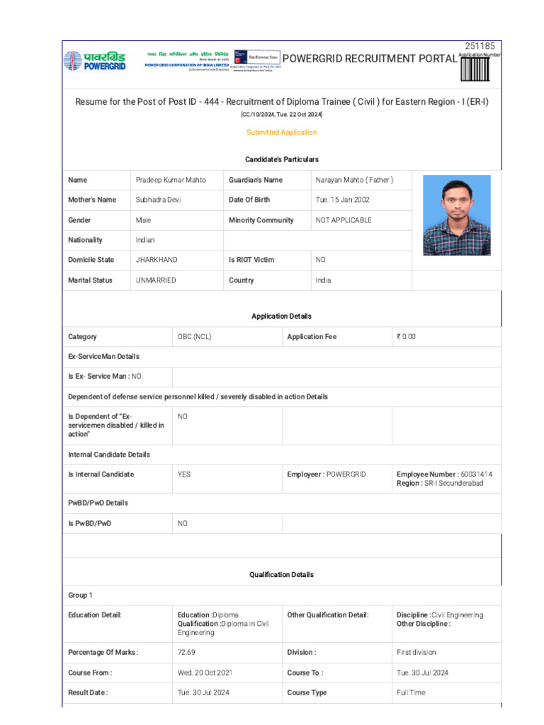 Pradeep Kumar Mahto Powergrid | PDF | Justice | Crime & Violence