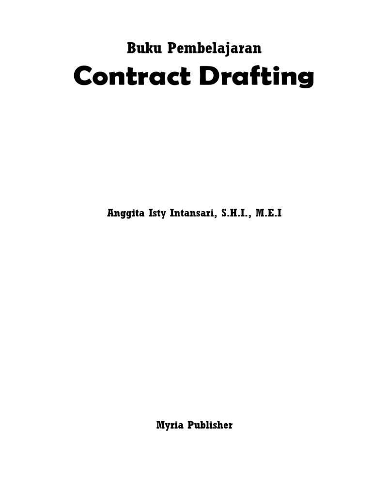 Buku Contract Drafting | PDF