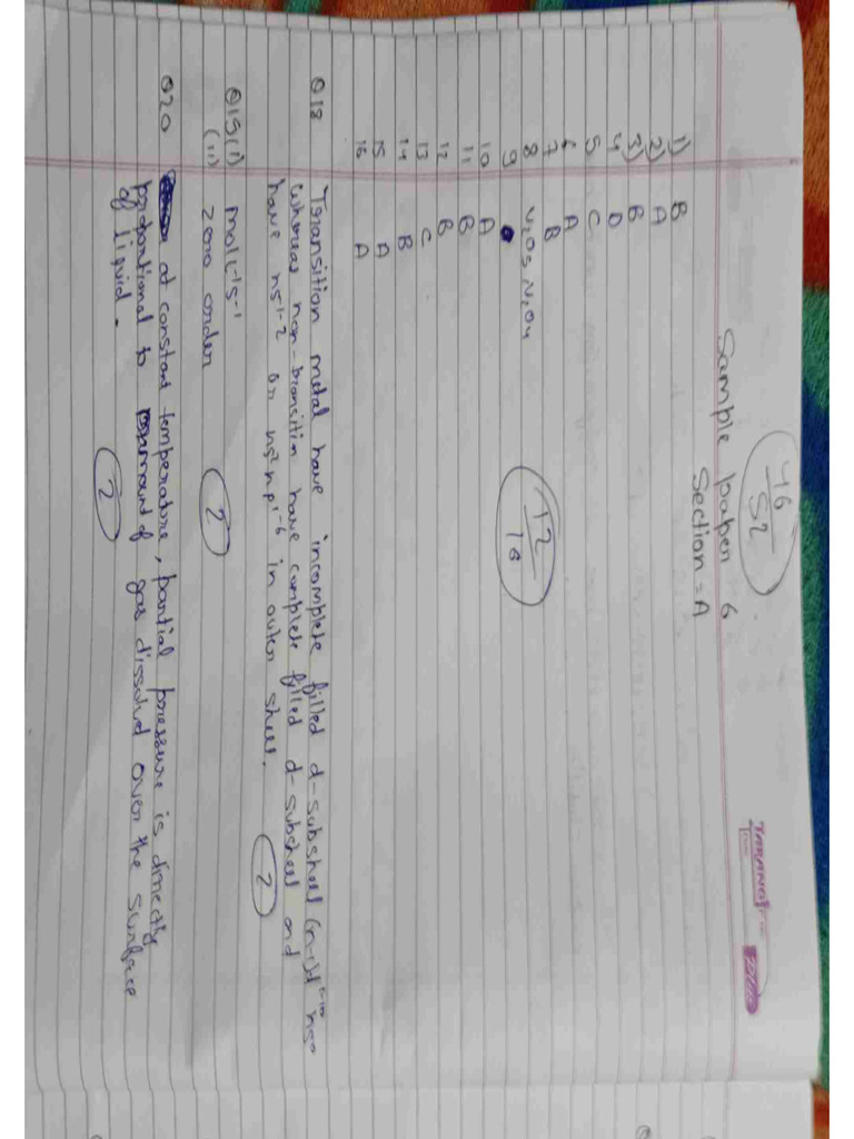 Sample Paper 6 Dharmendra Sharma | PDF